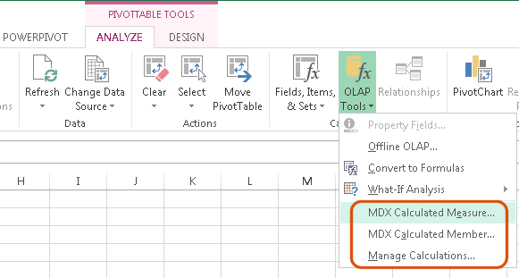 Excel 2013 | OLAP PivotTable Extensions